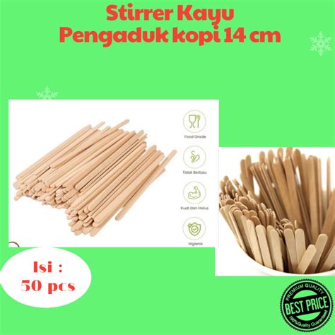 Jual Stirer Kayu Stirer Pengaduk Kayu Pengaduk Kopi Stik Kayu