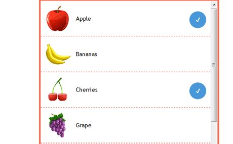 Interactive JavaScript UI Libraries MindFusion JS ListView