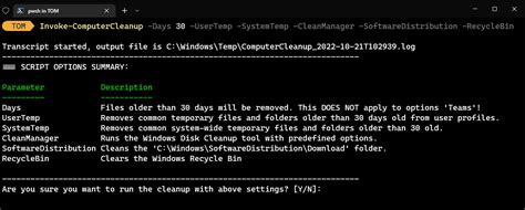 Github Tomskovichcomputercleanup Powershell Module To Free Up Disk Space On Windows Machines