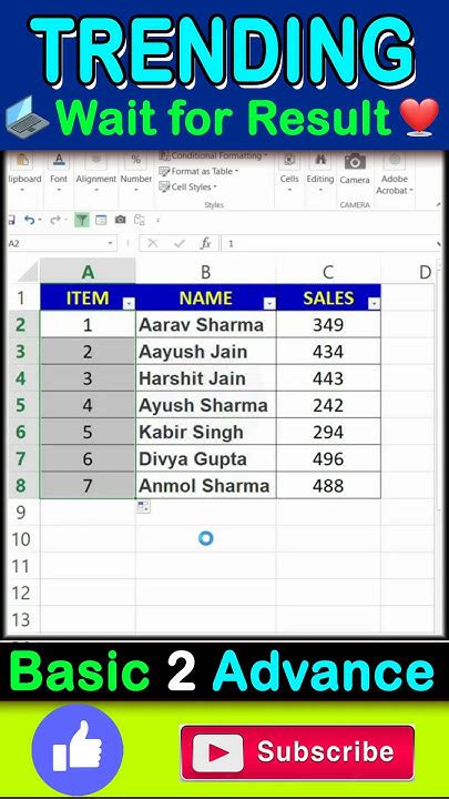 Automatice Sl No Add 5 Tips In Excel Exceltips Shorts Excel Exceltutorial Excelformulas