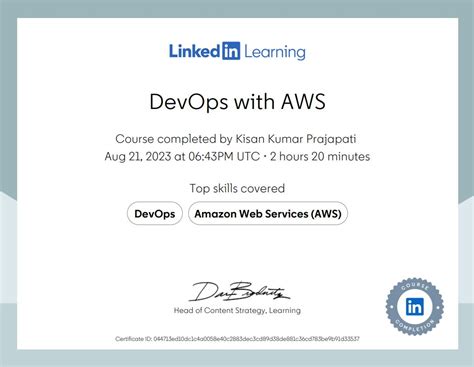 Kishan Prajapati On Linkedin Just Finished The Course Devops With Aws Dbarh78x