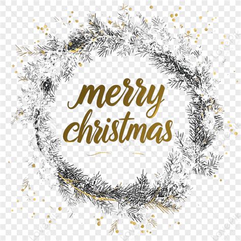 골든 프레임에 메리 크리스마스 글자 Png 일러스트 무료 다운로드 Lovepik