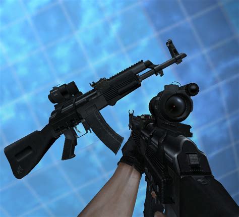 Tactical Ak 47 With Aimpoint Mod For Counter Strike Condition Zero