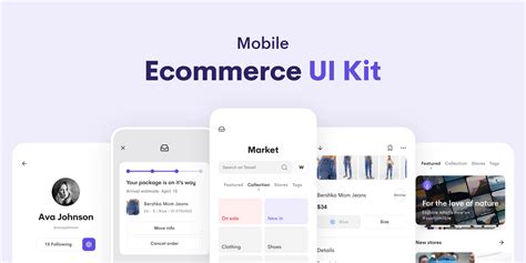 mobile ecommerce ui kit figma