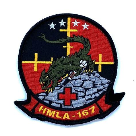 Hmla 167 Warriors Squadron Patch With Hook And Loop Walmart