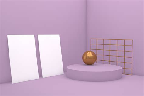 3d 렌더링 기하학적 도형으로 최소한의 빈 백서 카드 서식 파일 0명에 대한 스톡 사진 및 기타 이미지 0명 3차원 형태