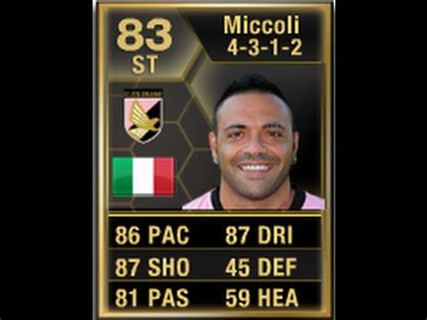 Fifa 13 If Miccoli 83 Player Review And In Game Stats Ultimate Team Youtube