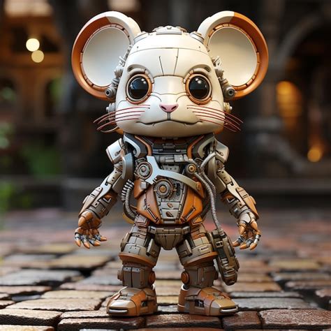 Premium Photo 3d Robot Mouse