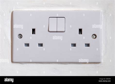Light Switch And Electrical Socket Stock Photo Alamy