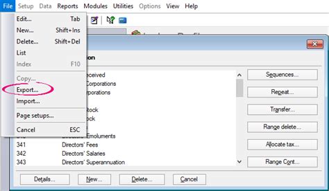 Exporting And Importing A Client Chart Of Accounts In Mas