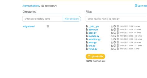 python django modulenotfounderror no module named youtubeapi