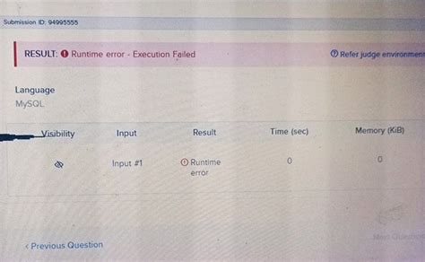 Submission ID 94995555 RESULT Runtime Error StudyX