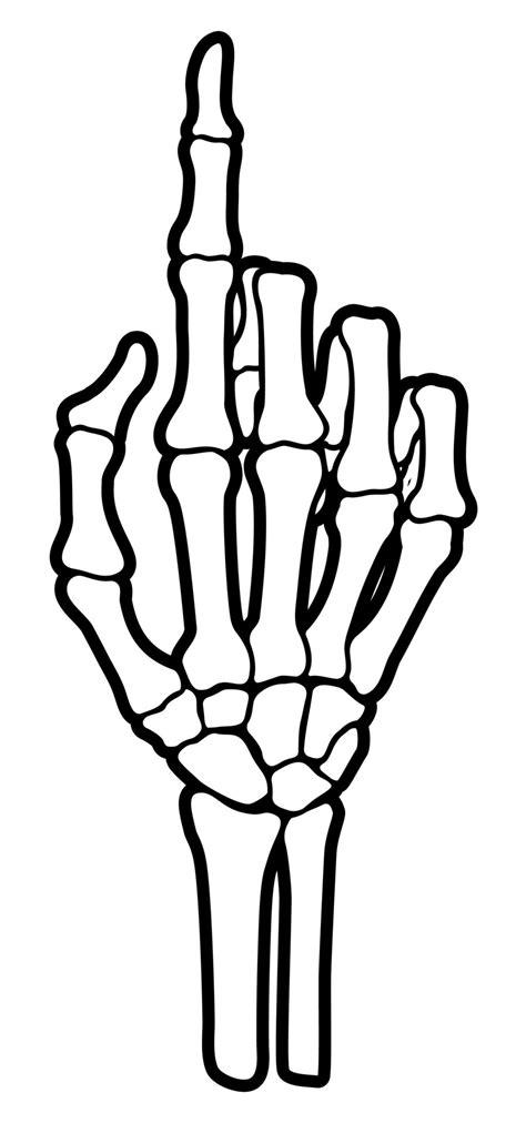 Skeleton Bone Pointing The Index Finger Hand Sign 26418476 Vector Art