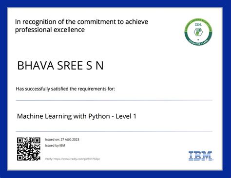 bhava sree s n on linkedin machine learning with python ibm