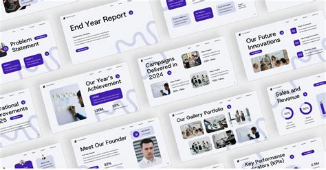 End Year Report Incl Annual Report And Report Template Envato