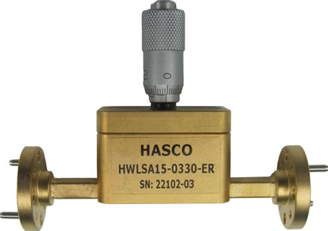 Wr 15 Level Set Waveguide Attenuator Operating From 50 Ghz To 75 Ghz 0 To 30 Db Attenuation