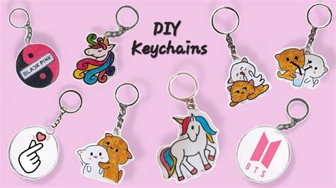 Diy Keychain Crafts Cute Paper Keyring Idea How To Make Keychain