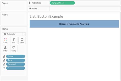 Custom Lists With Parameter Driven Filter Buttons ~ Kaleido Analytics