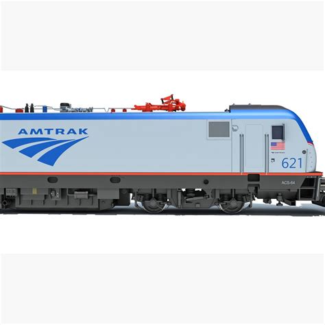 Acs 64 Passenger Train 3d Model Download Passenger Train On