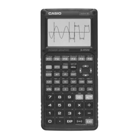 Casio Fx 9750g Operation Service Manual And Parts List Pdf Download