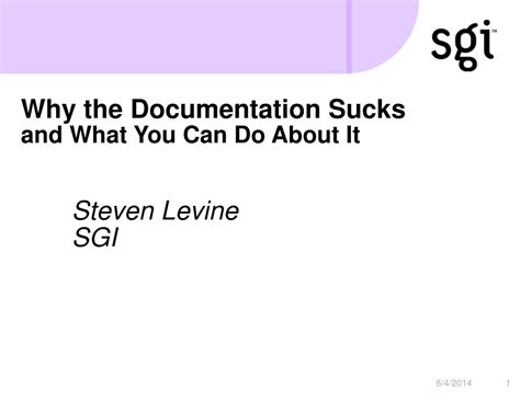Ppt Why The Documentation Sucks And What You Can Do About It Powerpoint Presentation Id 1000619