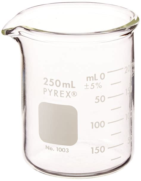 Pyrex 1003 250cn Heavy Duty Griffin 1003 250ml Beaker Double Scale Grad