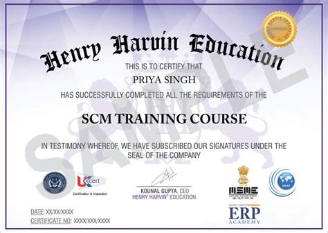 SCM Training Course Henry Harvin
