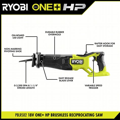 18v One Hp Brushless Reciprocating Saw
