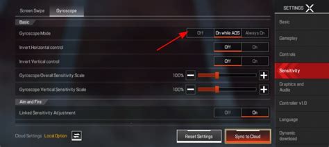 How To Enable Or Disable Gyroscope In Apex Legends Mobile Beebom