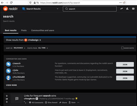 Using The Top Search Bar When On A Subreddit Page Searches All Of Reddit Now And Makes You