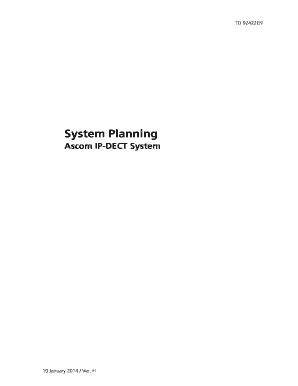 Fillable Online Ascom IP DECT System Fax Email Print PdfFiller