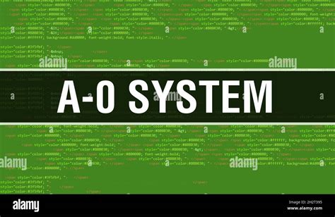 A 0 System With Binary Code Digital Technology Background Abstract Background With Program Code