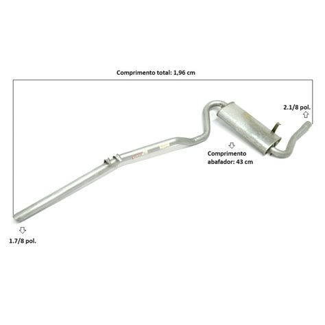 Kit Escapamento Traseiro Intermediario Saveiro 1 8 85 A 90 Em Promoção Ofertas Na Americanas
