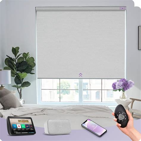 Graywind Motorized Roller Shade Compatible With Alexa