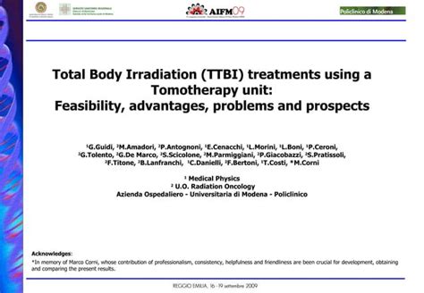 Total Body Irradiation Ttbi Treatments Using A Tomotherapy Unit Ppt