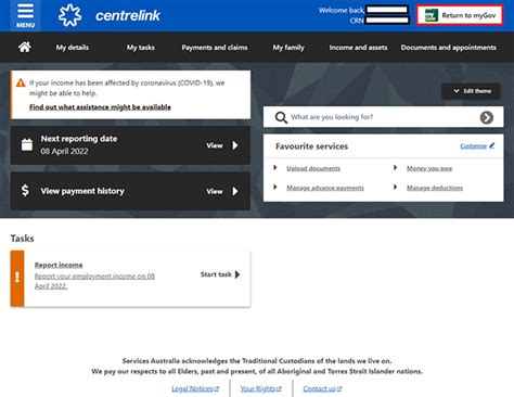 Centrelink Online Account Help Cancel A Current Centrepay Deduction