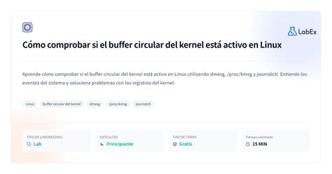 Cómo Comprobar Si El Buffer Circular Del Kernel Está Activo En Linux