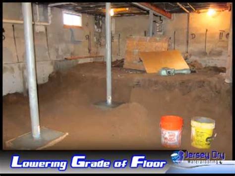 How To Lower Basement Floor Flooring Tips
