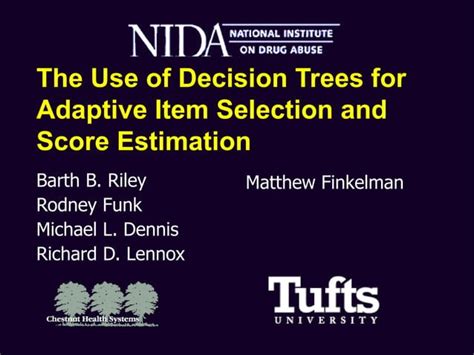 the use of decision trees for adaptive item ppt