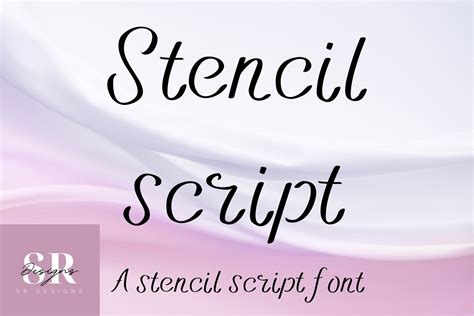 Cute Cursive Letter Stencils