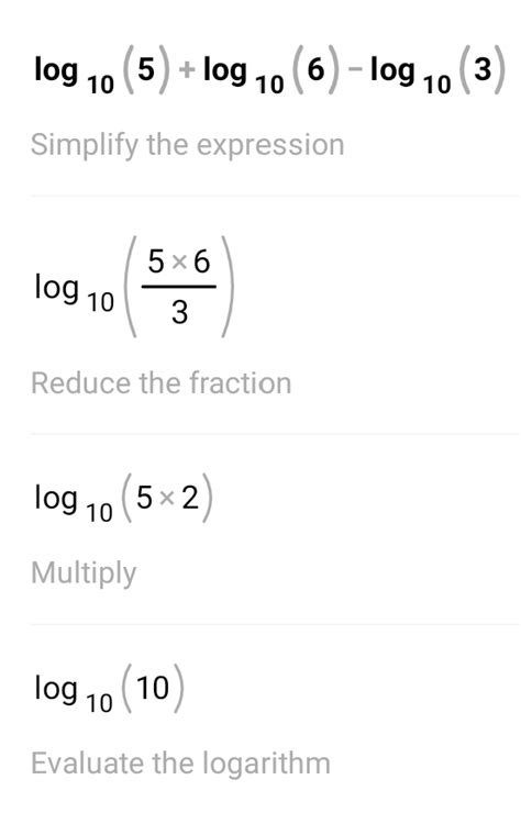 Solved Please Provide Me Steps To Solve This Logarithm Expression