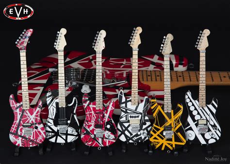 Eddie Van Halen Black And White 78 Miniature Guitar Fu Tone