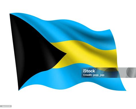 바하마 벡터 흔들 현실적 플래그 흰색 배경에 고립 된 바하마의 국기 바하마에 대한 스톡 벡터 아트 및 기타 이미지 바하마 기 3차원 형태 Istock