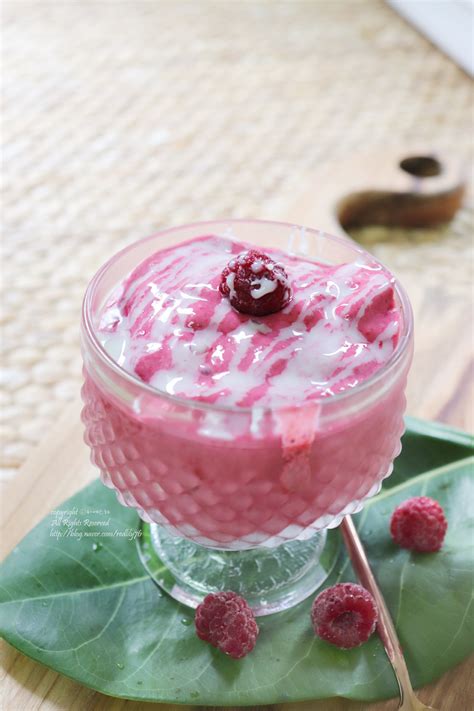 라즈베리스무디 만들기