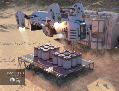 Sci Fi Cargo Ship Daz 3d