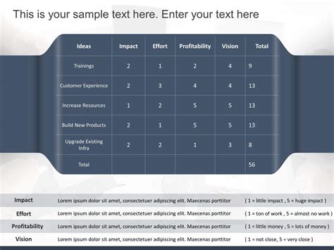 decision matrix strategy powerpoint template slideuplift