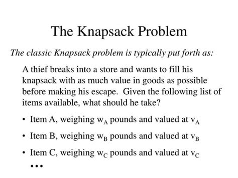 Simplified Knapsack Algorithm Using Greedy Search Pdf