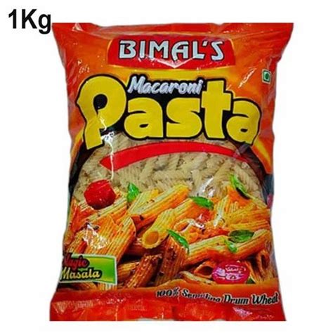Off White 1kg Bimals Macaroni Pasta For Snacks Packaging Type