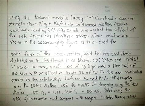 6 13 Lsing The Tangent Modulus Theory A