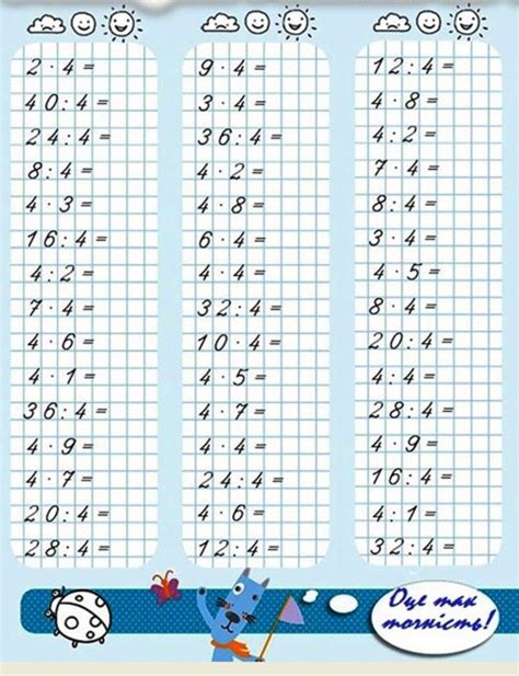 Таблиця множення на і 5 Worksheet Live Worksheets